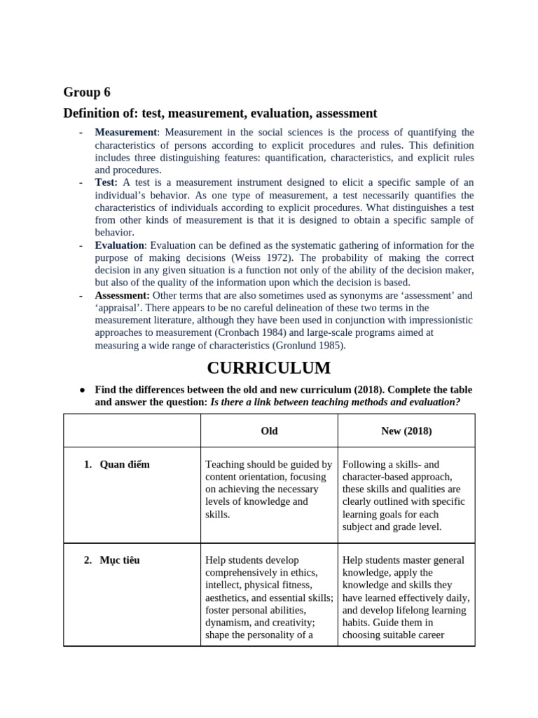 Language Assessment - Group 6 | PDF | Educational Assessment | Teaching ...