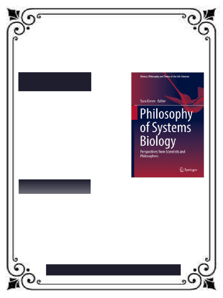 Philosophy of Systems Biology Perspectives from Scientists and ...