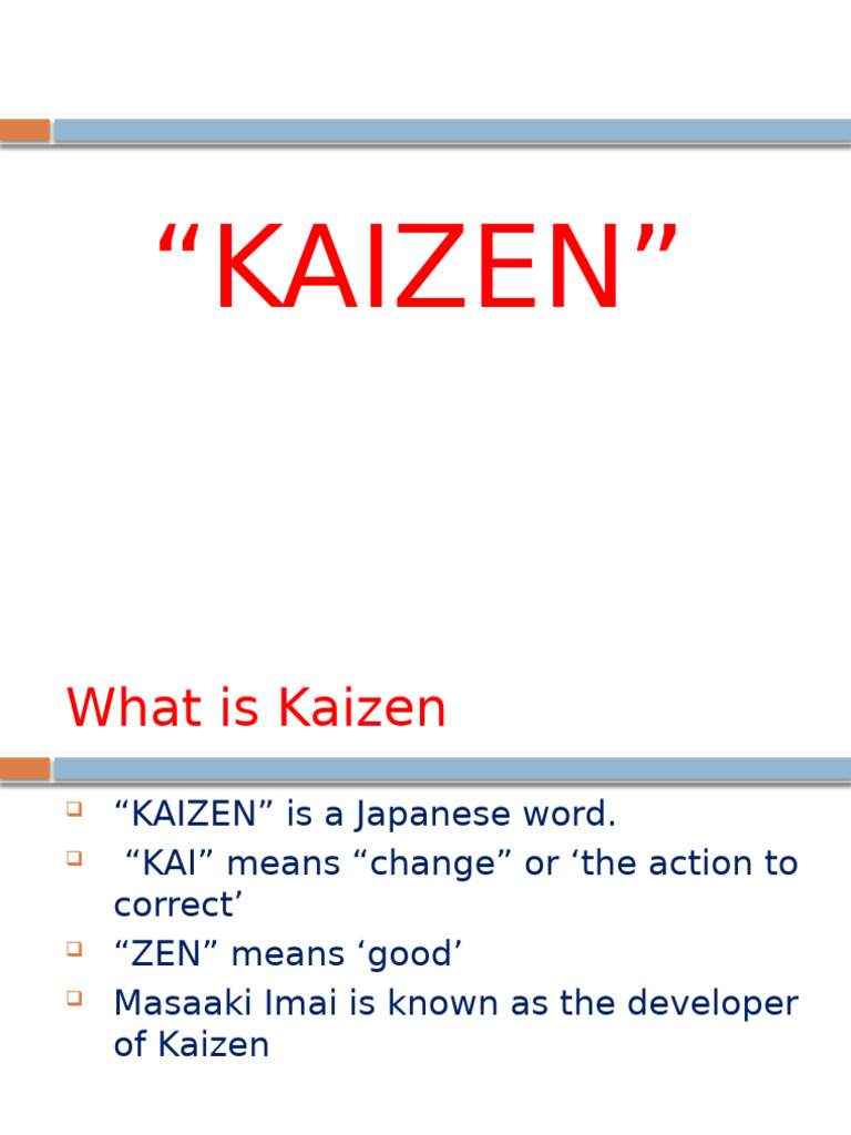 Understanding Kaizen: Principles & Benefits | PDF