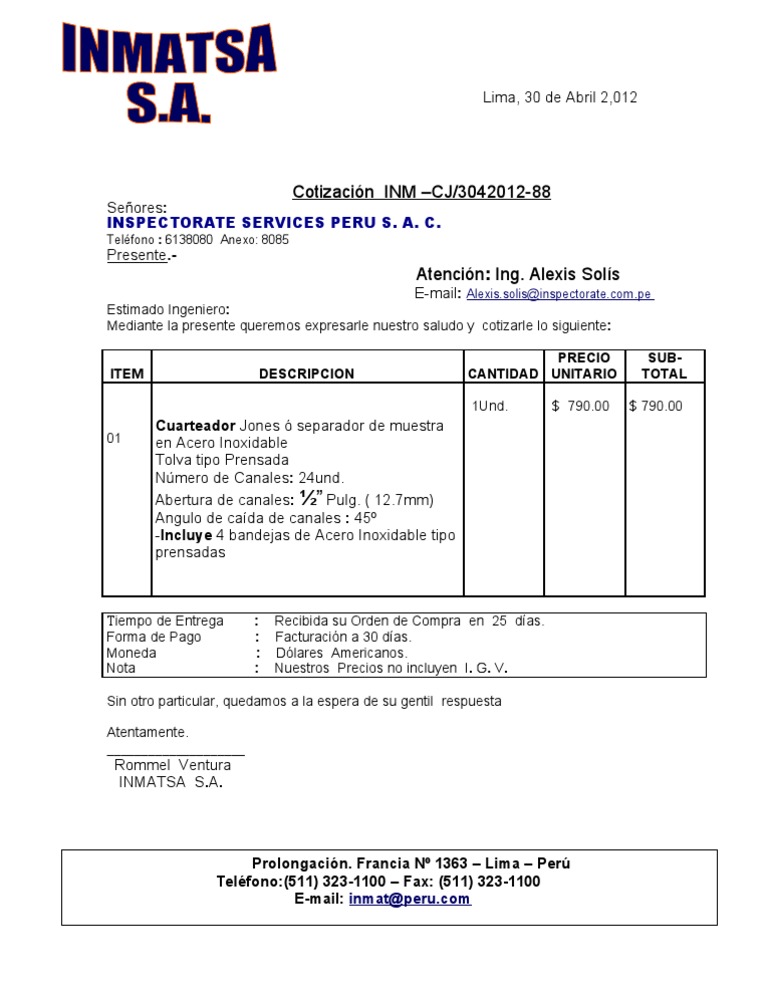 Cuarteador Jones Ó Separador de Muestra en Acero InoxidableINSPEC - CJ ...