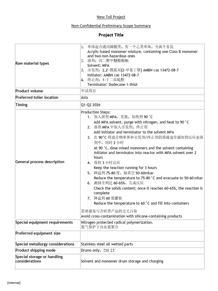 One-pager Template Polyacrylatesiloxane | PDF | Materials Science ...
