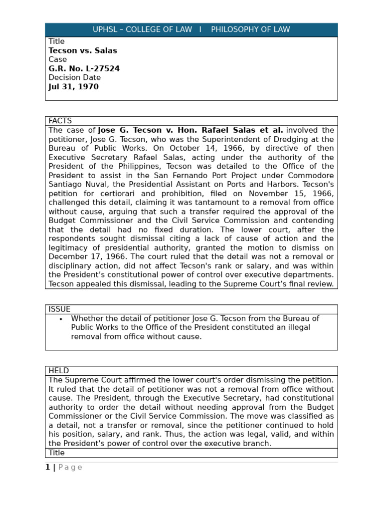 Philo Case Digests | PDF | Supreme Court Of The United States | Complaint