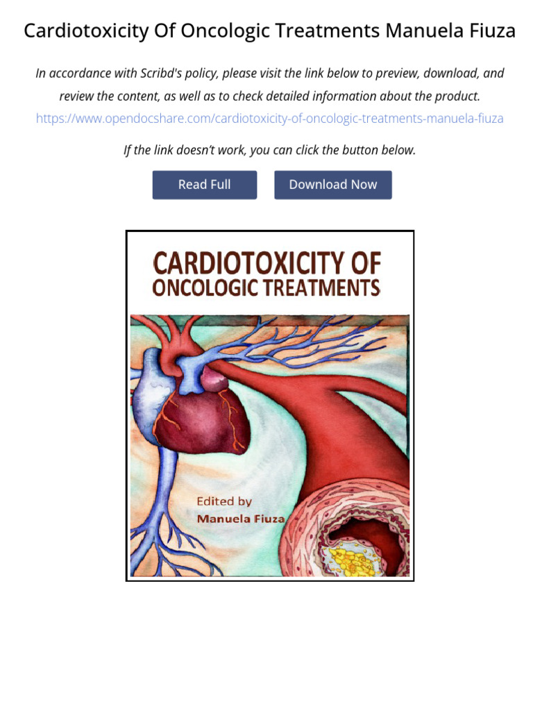Cardiotoxicity of Oncologic Treatments Manuela Fiuza | PDF | Cardiac ...