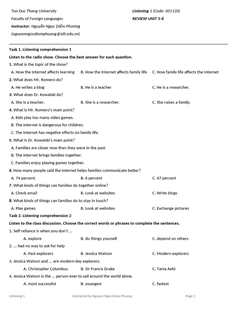 Review Unit 5-6 | PDF | Internet
