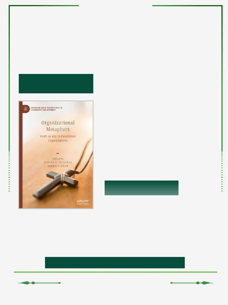 Organizational Metaphors : Faith as Key to Functional Organizations ...
