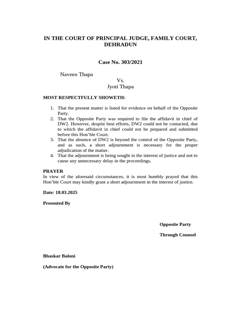 Adjournment | PDF