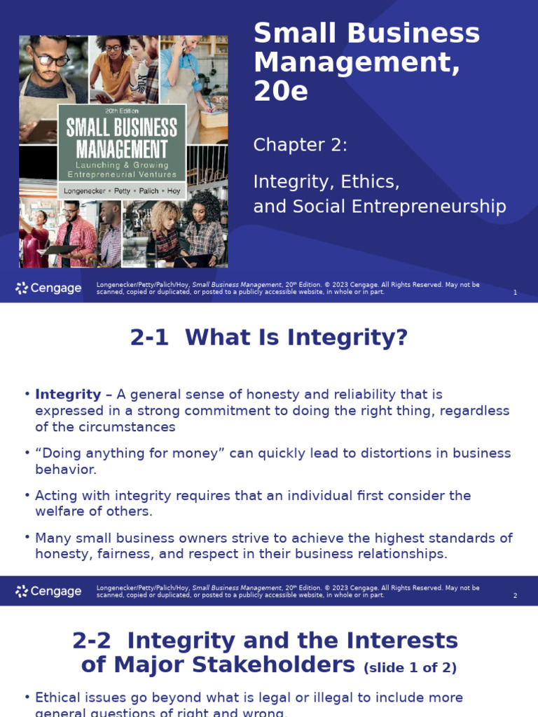 MGT482-Chpt2_-_Longenecker | PDF | Entrepreneurship | Intellectual Property