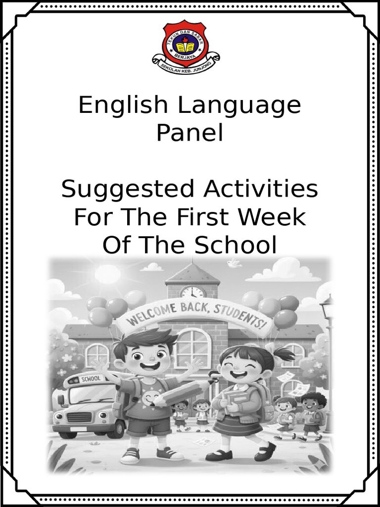 First Week Materials | PDF | Lesson Plan | Teachers