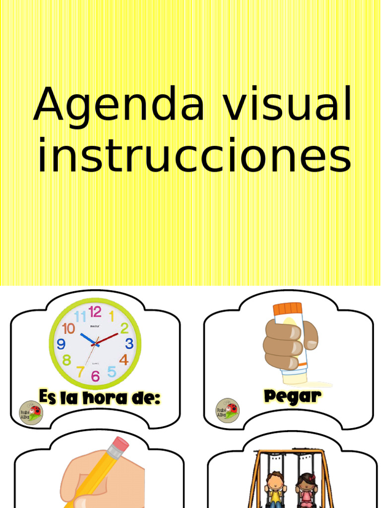 AGENDA VISUAL INSTRUCCIONES | PDF