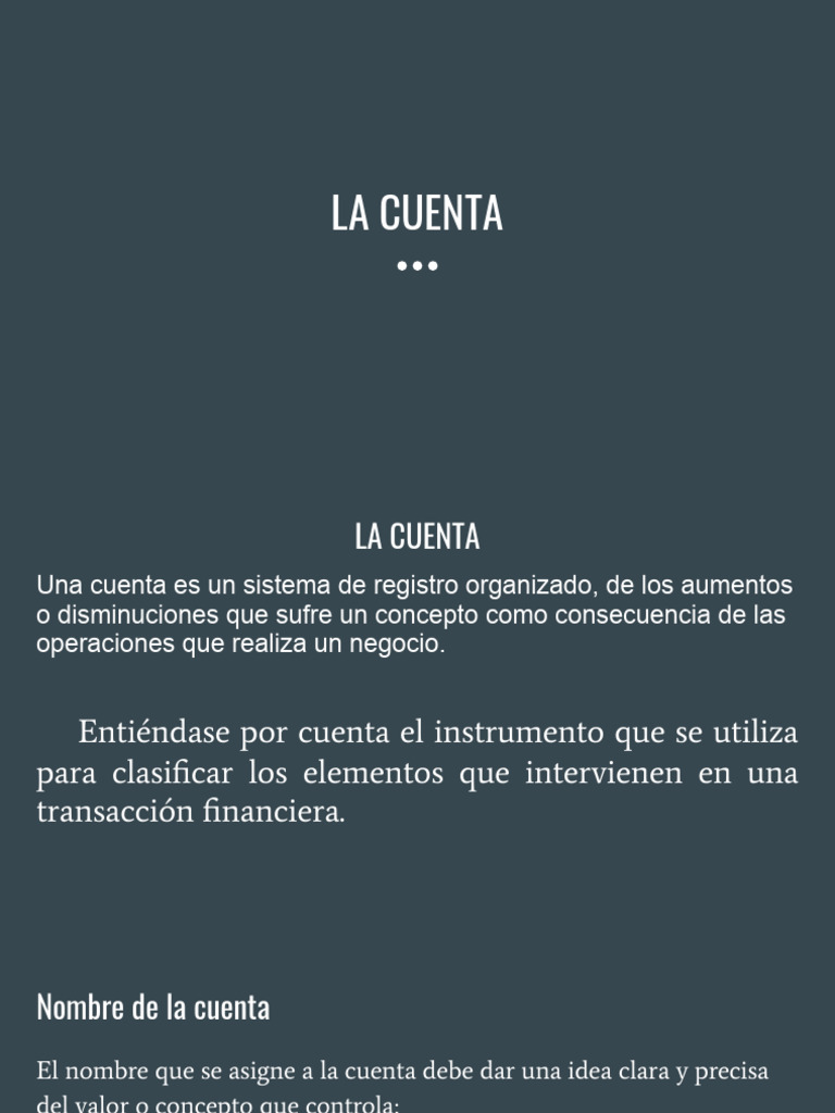 LA CUENTA | PDF | Contabilidad | Deuda