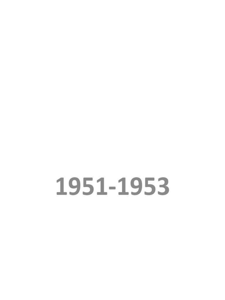 CCT 1951‐1953 | PDF