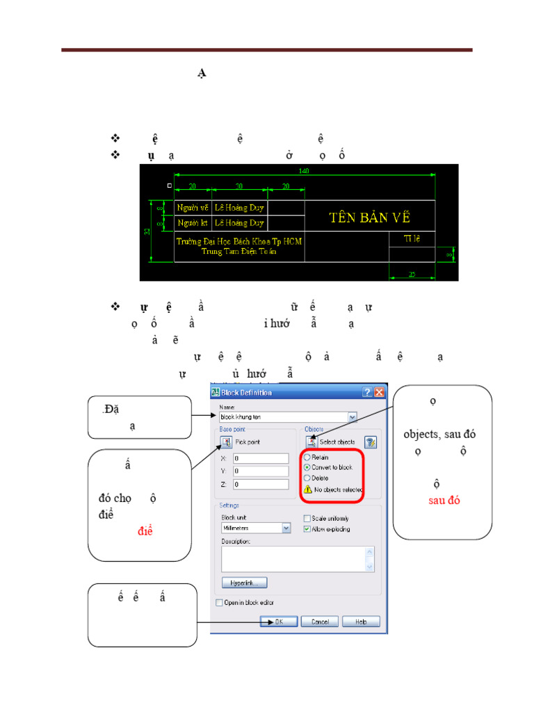 T o Block Trong Autocad-8-2 | PDF