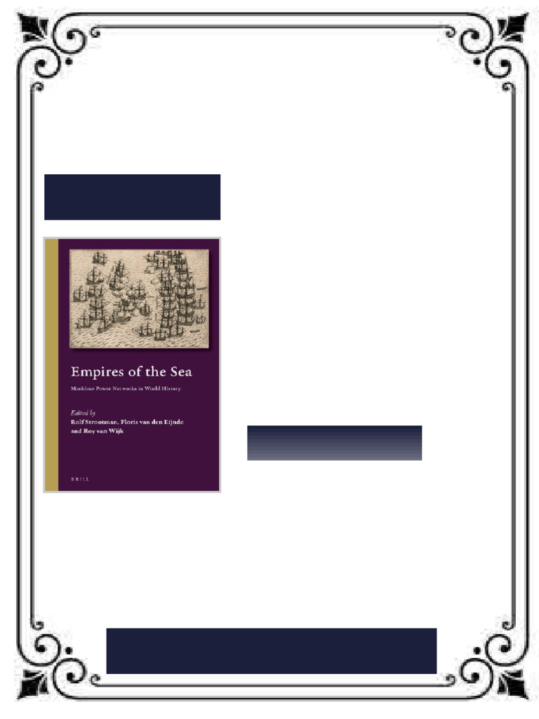Empires of the Sea Maritime Power Networks in World History Rolf ...