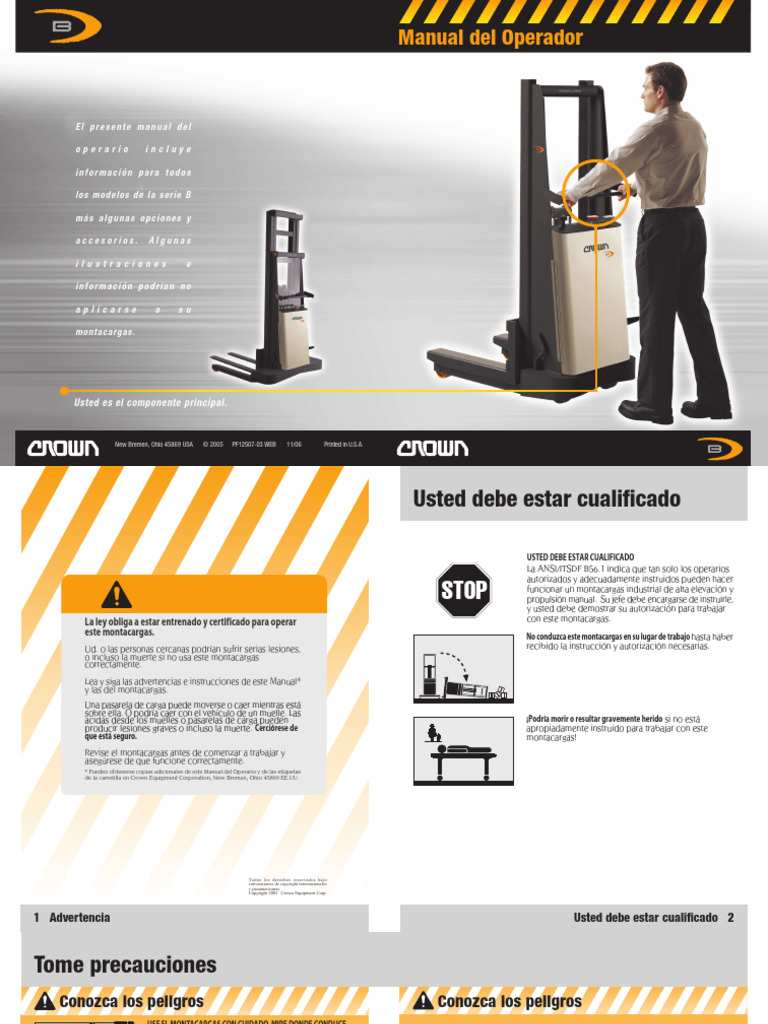 Operator Manual b Na Es | PDF | Máquina elevadora