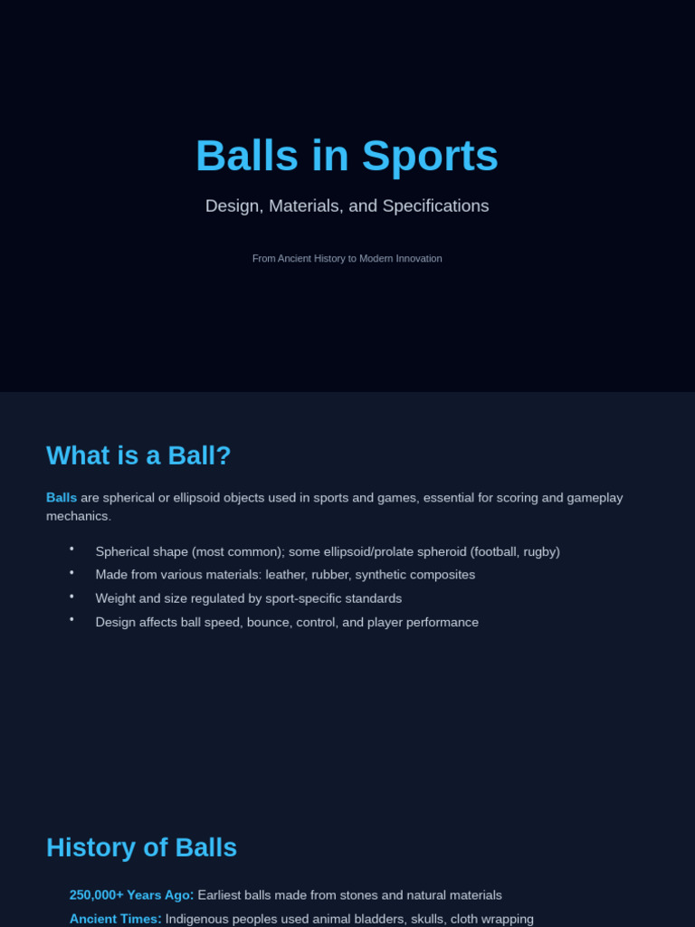 Balls in Sports | PDF | Ball | Sports