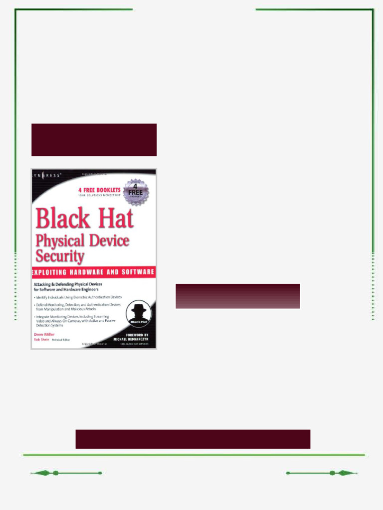 Black Hat Physical Device Security 1st Edition Drew Miller pdf ebook ...