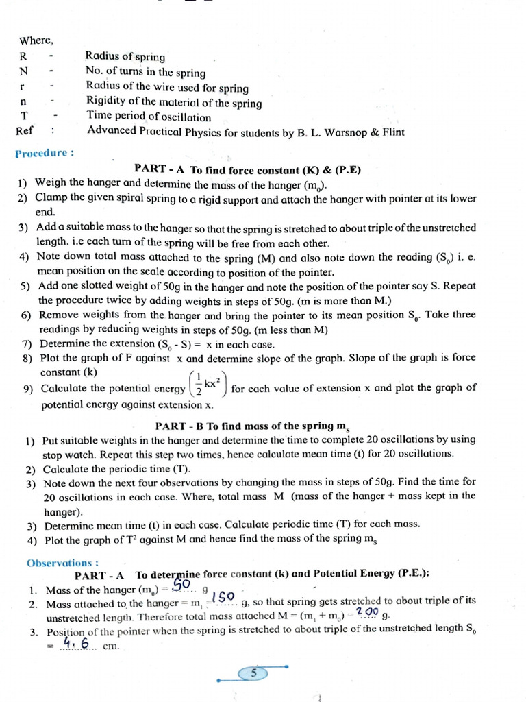 Physics Experiments | PDF