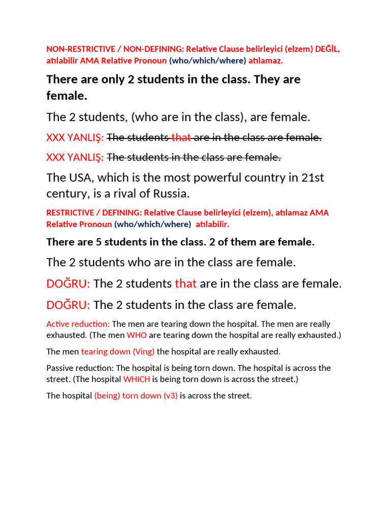 PUNCTUATION With Relative Clause | PDF