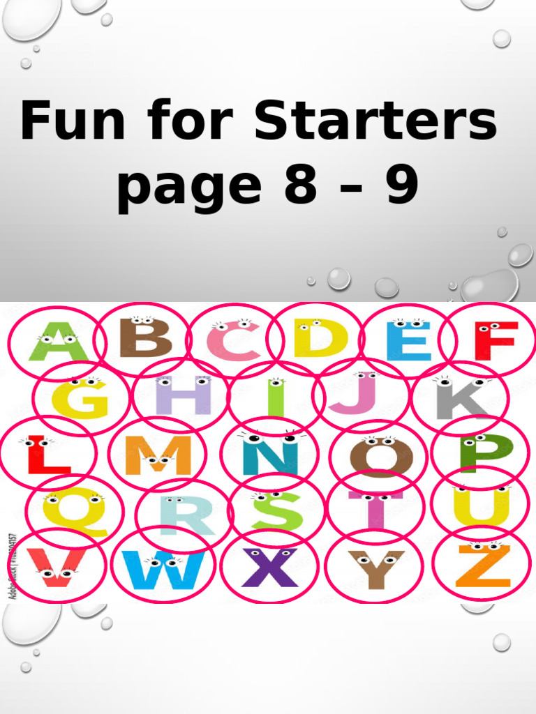 Fun for Starters Page 8 – 9 | PDF