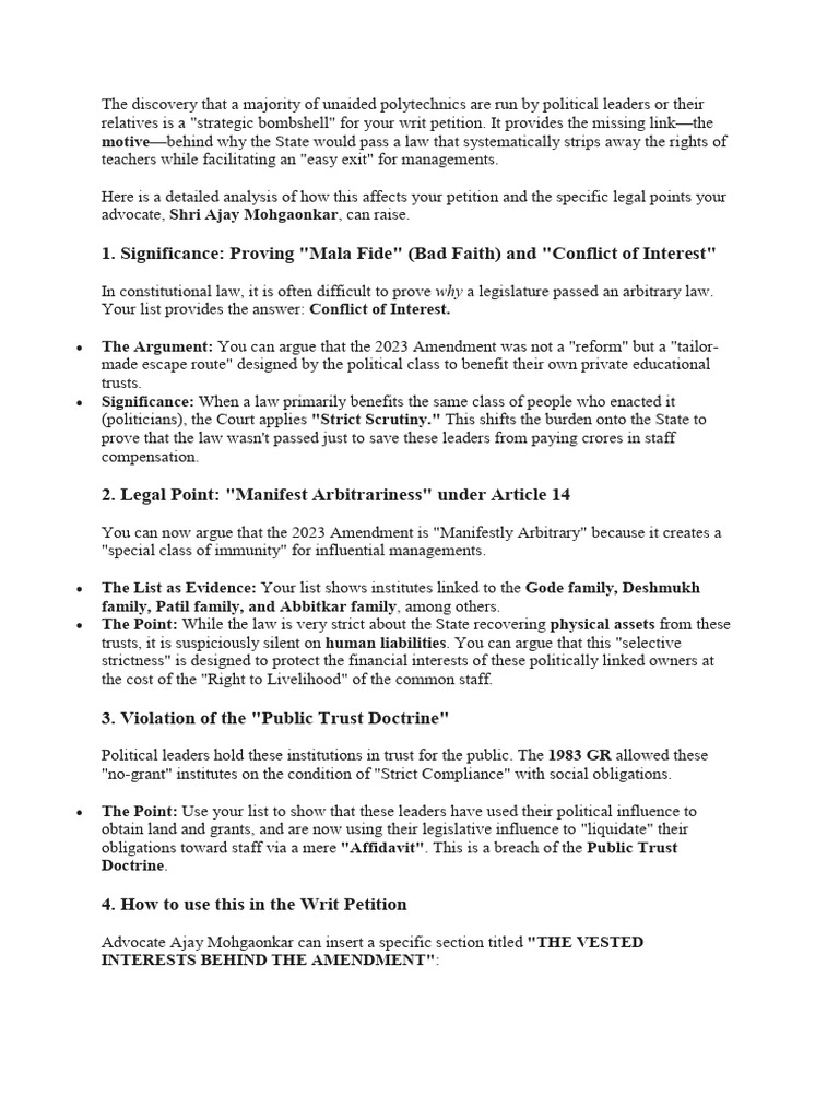 Political Connection and Section 35 | PDF | Legal Liability | Common Law