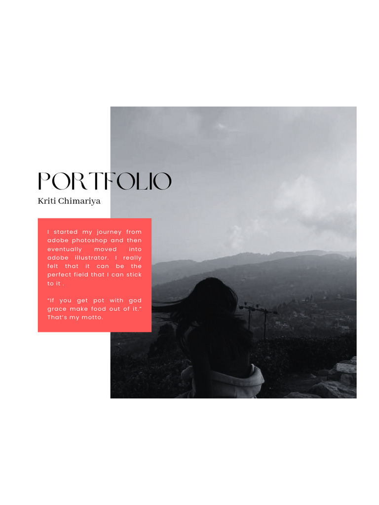 Portfolio Cover Page | PDF