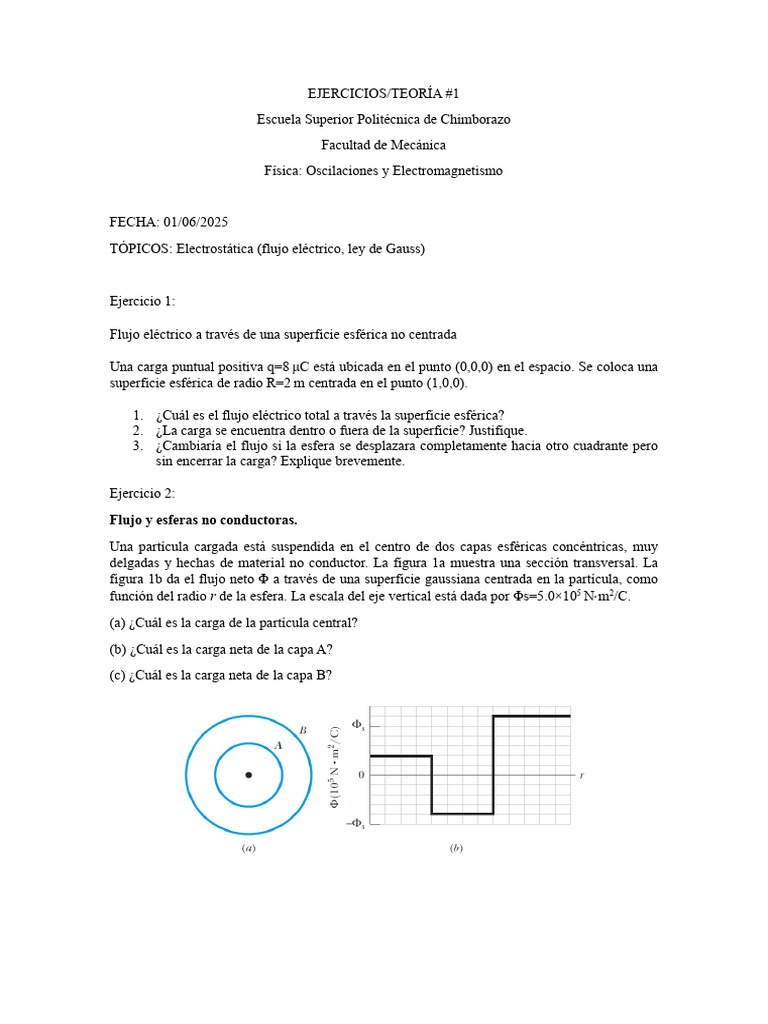 Deber 1 Electrostática | PDF