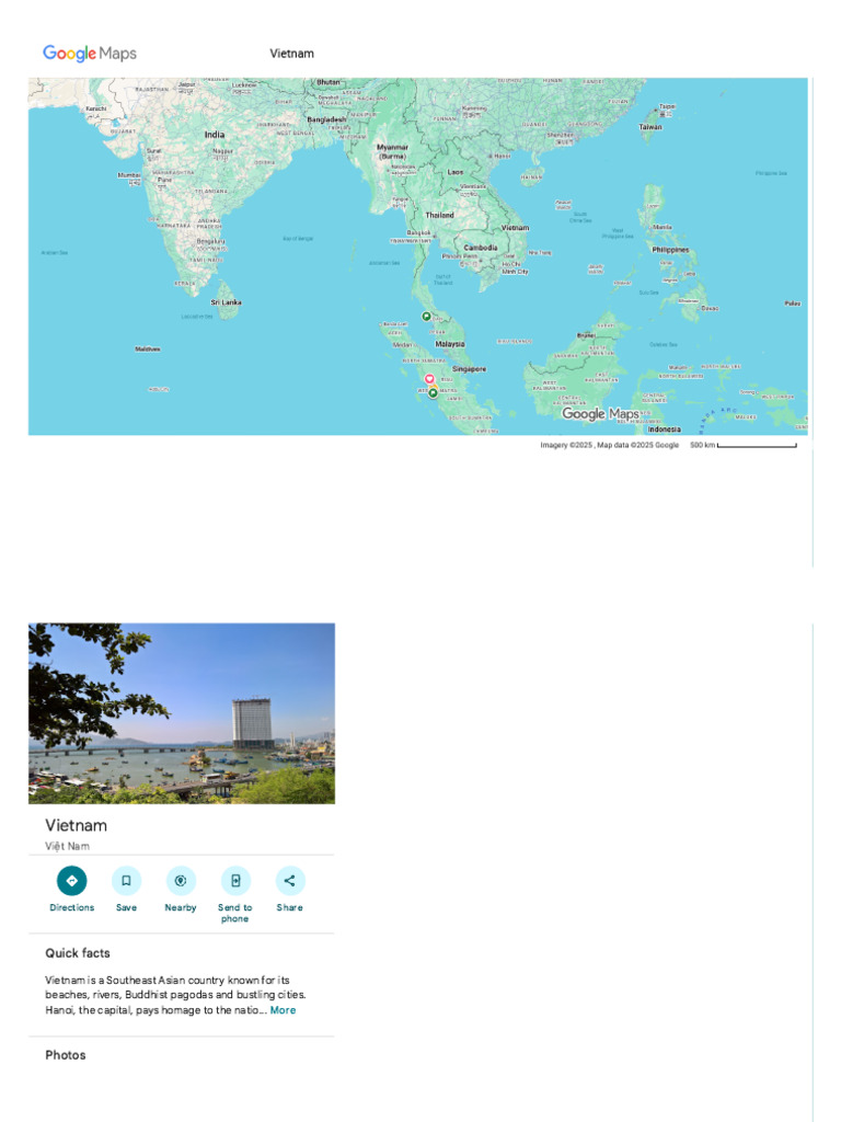 Vietnam - Google Maps | PDF