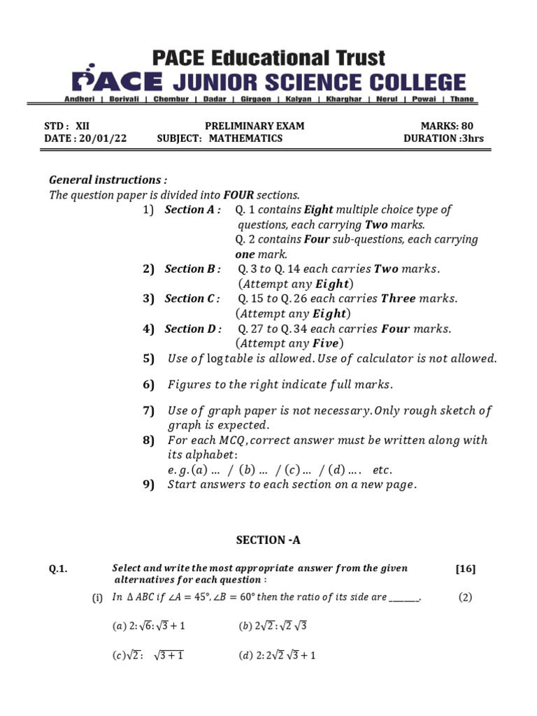 Mathematics & Statistics | PDF | Tests | Evaluation Methods