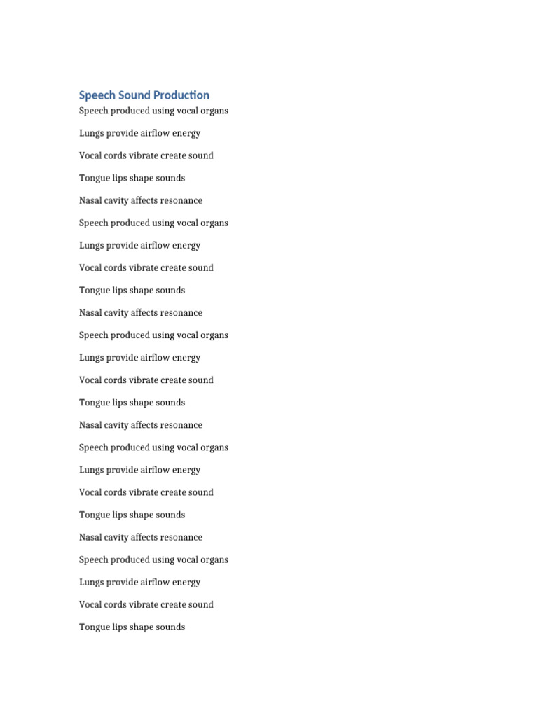 Set2 Linguistics File 2 Speech Sound Production | PDF | Consonant | Vowel