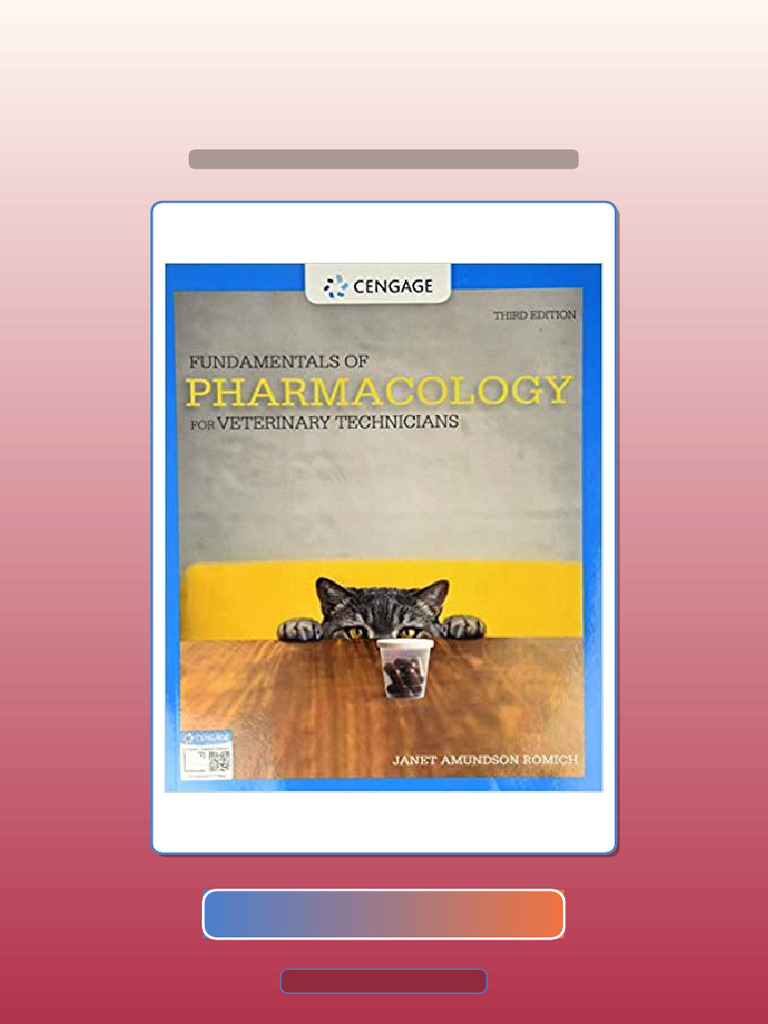 Fundamentals of Pharmacology for Veterinary Technicians 3rd Edition by ...