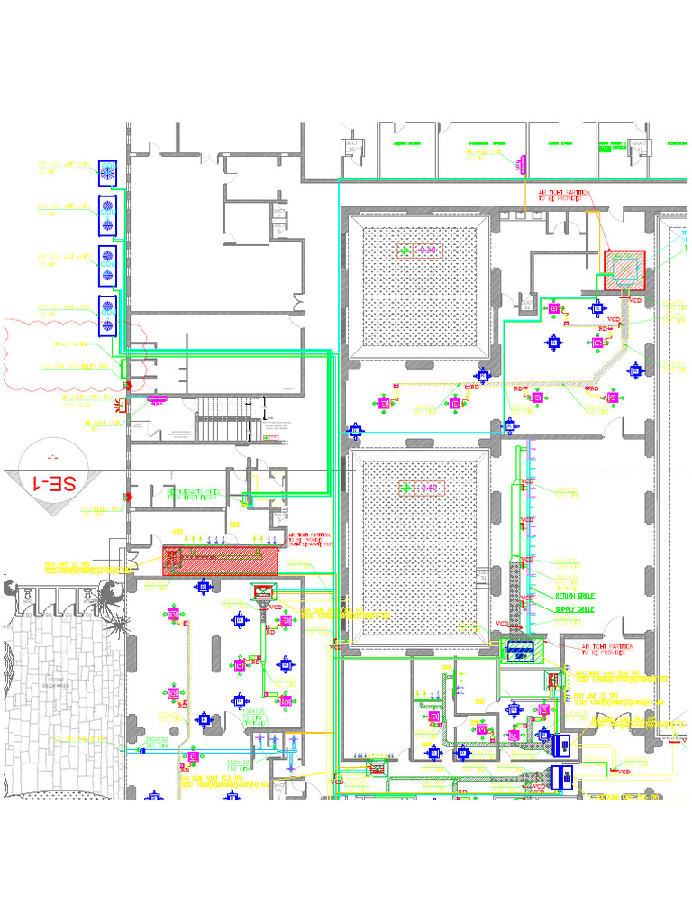 Duct and Fan Coil Unit Layout Guide | PDF | Temperature | Construction Law