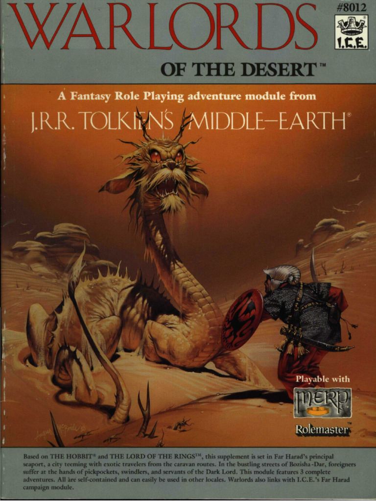 ICE Enterprises - ICE8012 - MERP - Warlords of the Desert | PDF