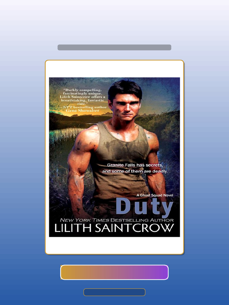 Test Bank for Duty Ghost Squad Book 2 Lilith Saintcrow | PDF | Multiple ...