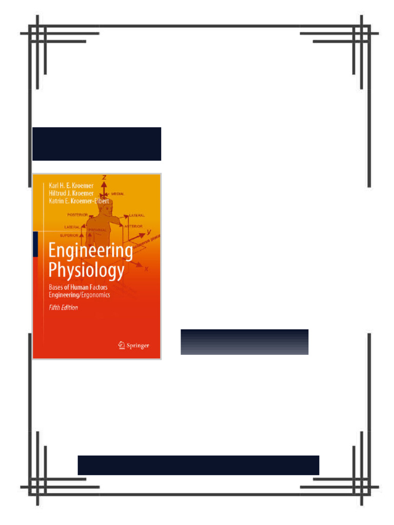 ENGINEERING PHYSIOLOGY bases of human factors engineering ergonomics ...