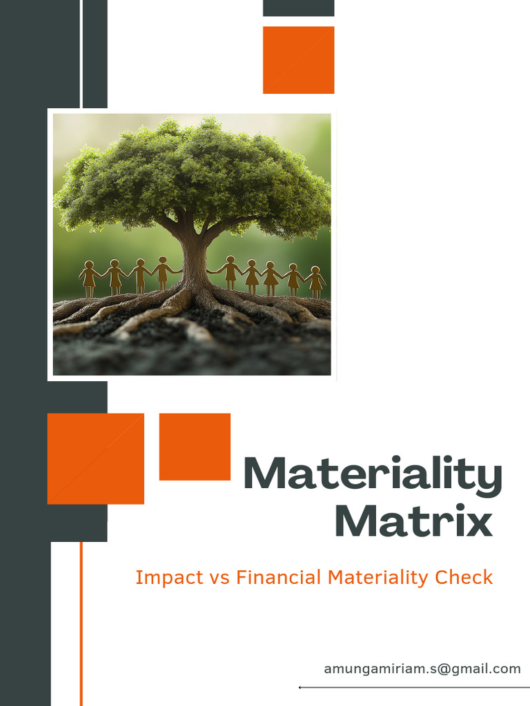 Materiality Matrix - Impact Vs Financial Materiality Check | PDF ...
