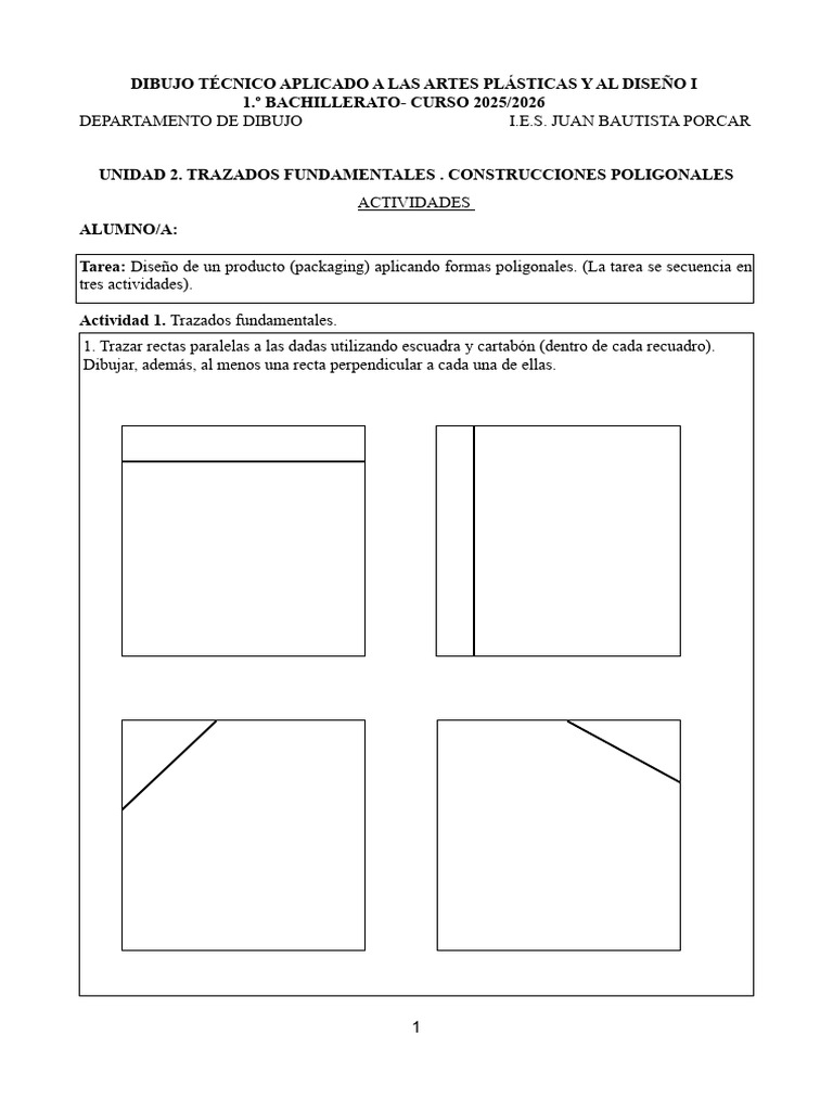 UD2_Actividades de dibujo tecnico | PDF | Triángulo | Rectángulo