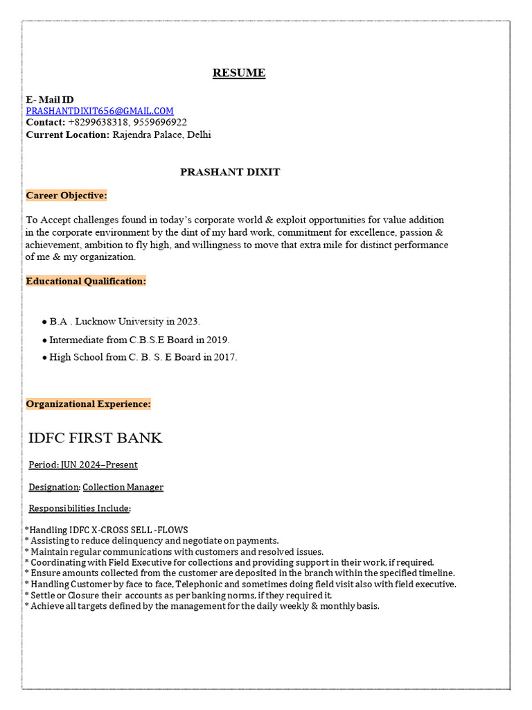 Prashant Dixit | PDF | Banks | Business