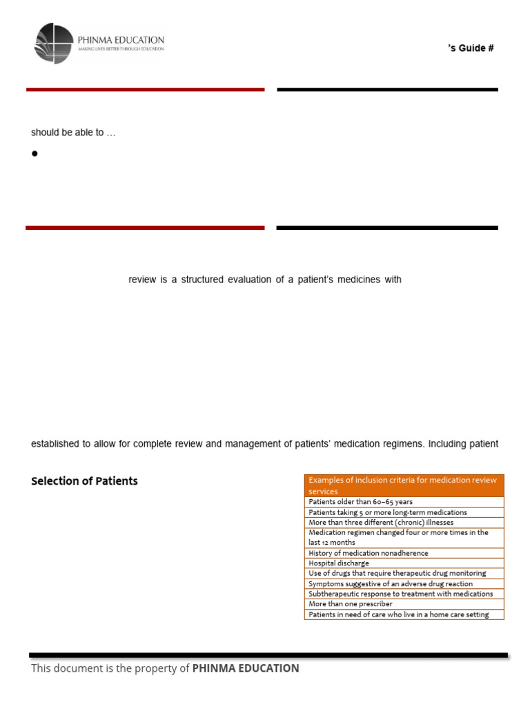 Medication Record Review Guide | PDF | Pharmacy | Dose (Biochemistry)