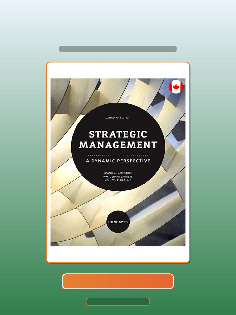 Test Bank for Strategic Management a Dynamic Perspective Concepts First ...