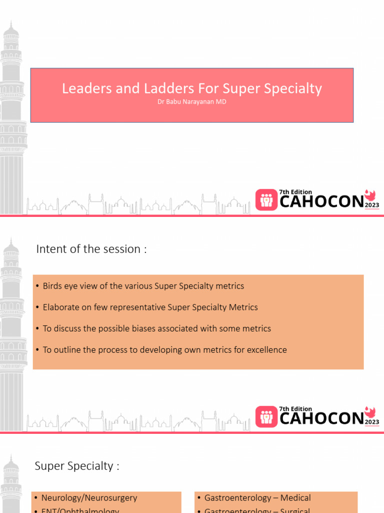 Leaders and Ladders for Super Specialty | PDF | Percutaneous Coronary ...