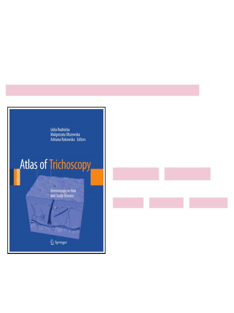 Atlas of Trichoscopy Dermoscopy in Hair and Scalp Disease Wei Zhi ...