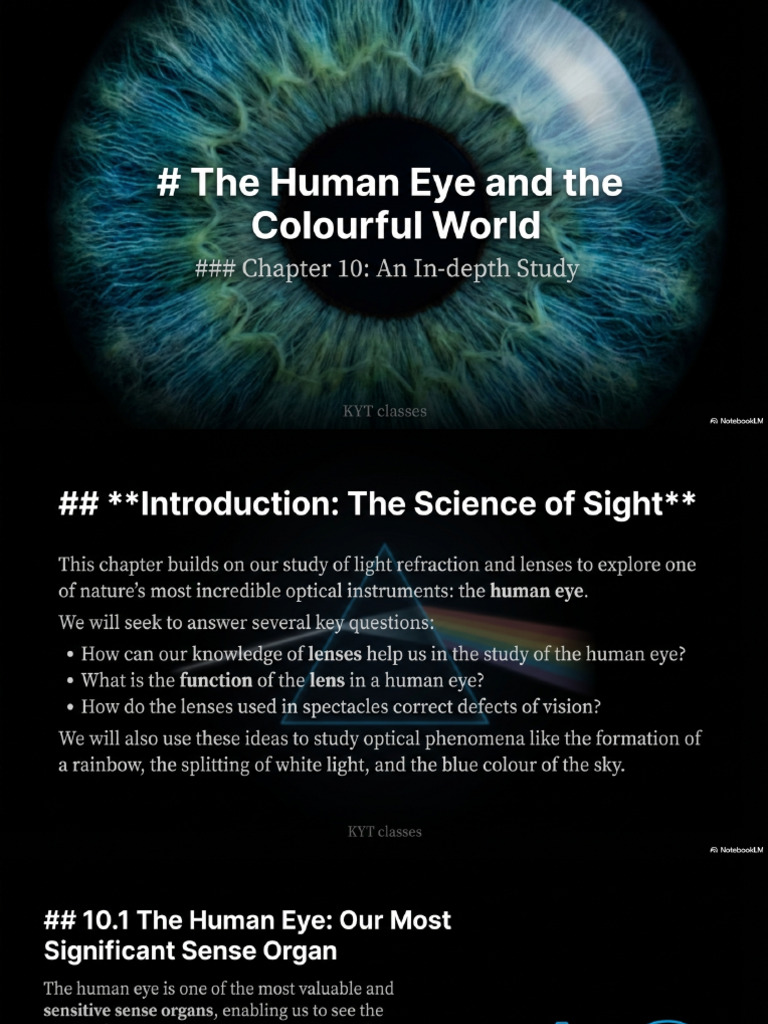 The Human Eye and Vision Correction | PDF