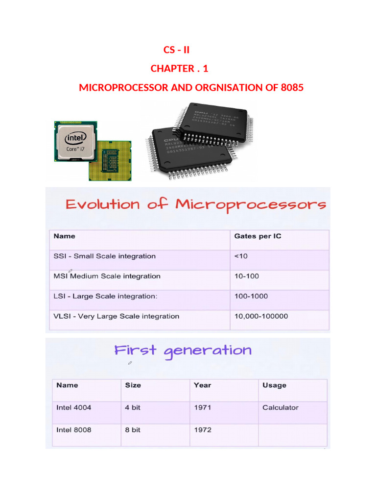 CS-2 CHAPTER 1 | PDF | Random Access Memory | Central Processing Unit