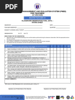 PPST Indicators for SY 2025-2026 Guide | PDF