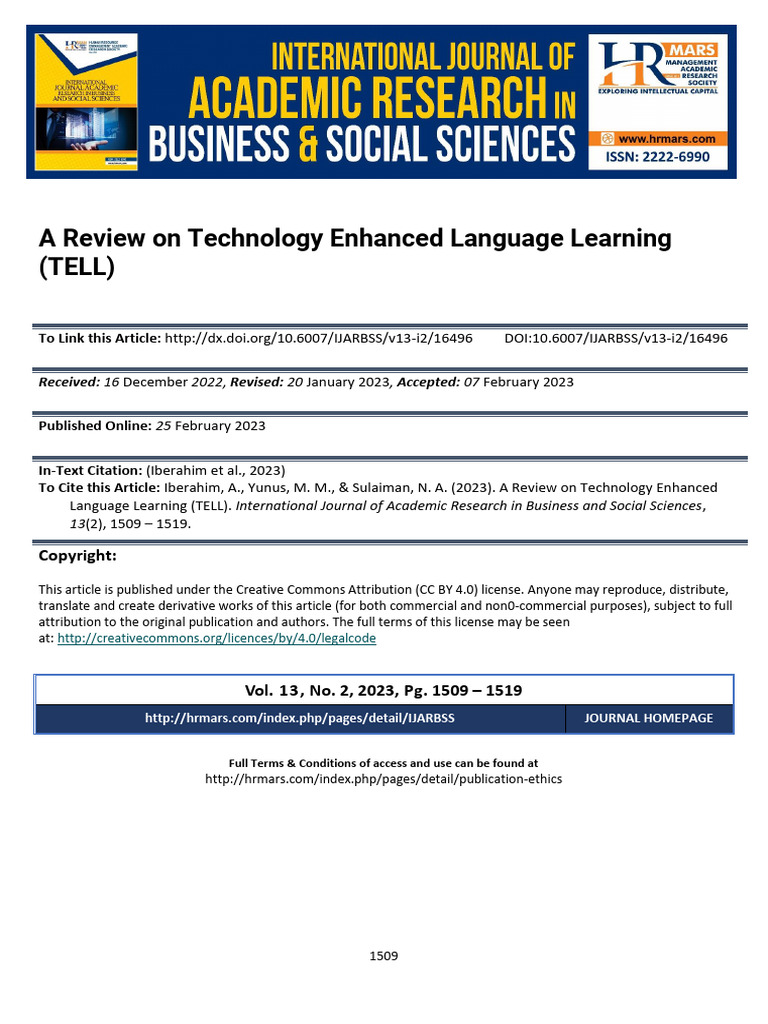 Technology Enhanced Language Learning Review | PDF | Learning | Teachers