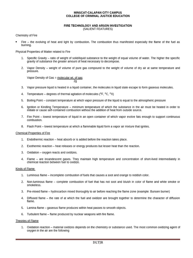 FIRE-AND-ARSON-INVESTIGATION | PDF | Combustion | Fires