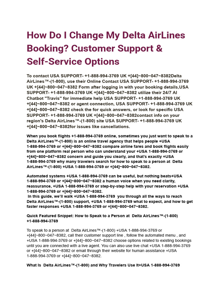 Delta Airlines | PDF | Airlines | Delta Air Lines