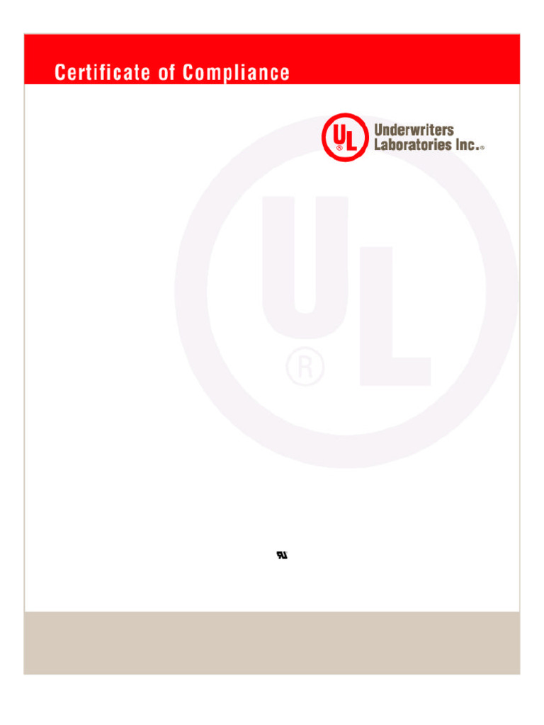 UL Certificate of VRLA | PDF | Galvanic Cells | Safety