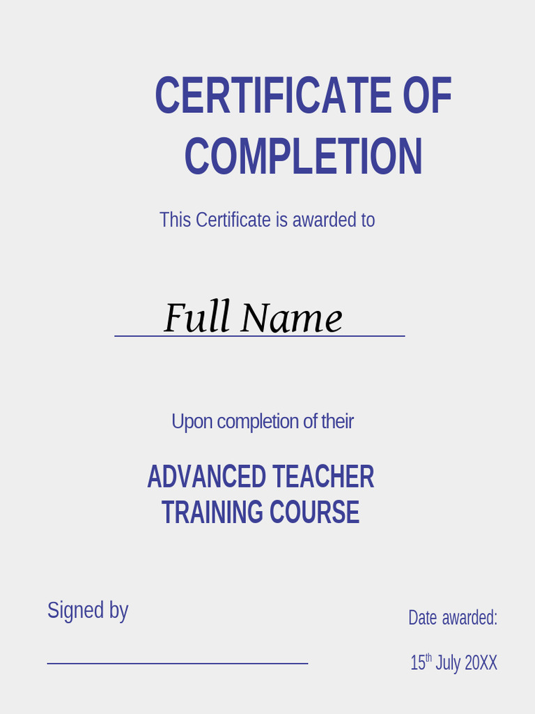Certificate | PDF