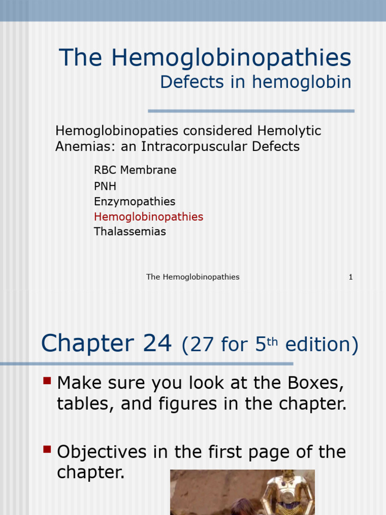 35 The Hemoglobinopathies - Tagged | PDF | Anemia | Hemoglobin